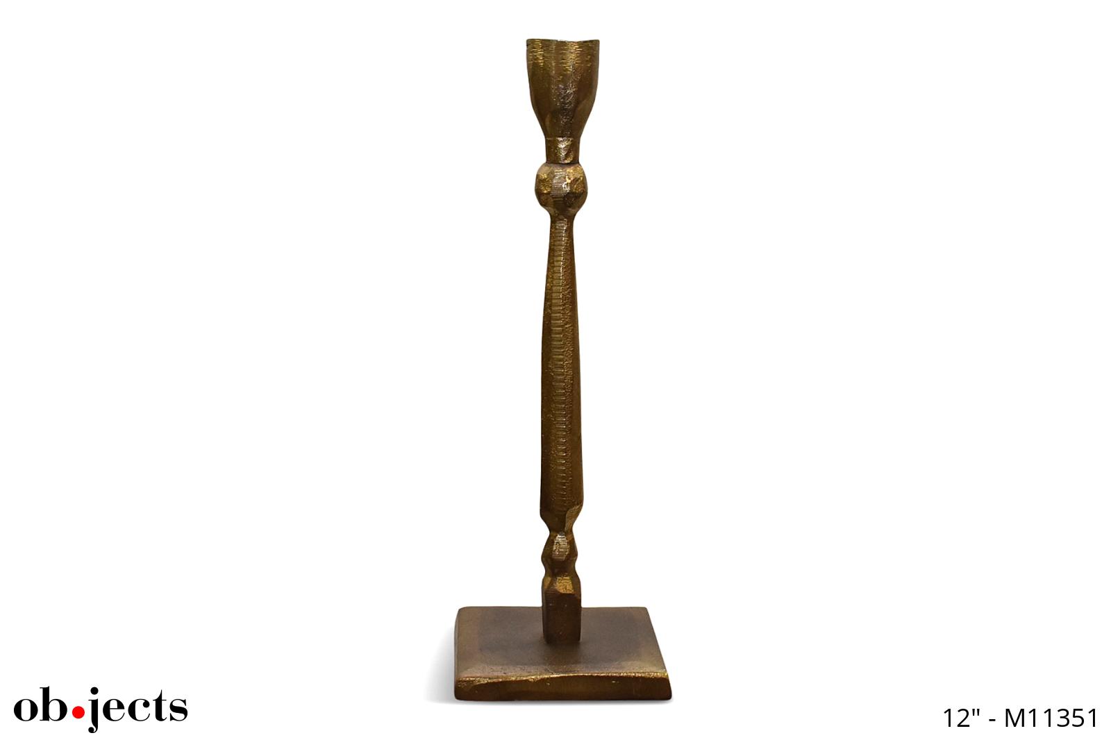 Candlestick Brass w/Square Base | Ob•jects