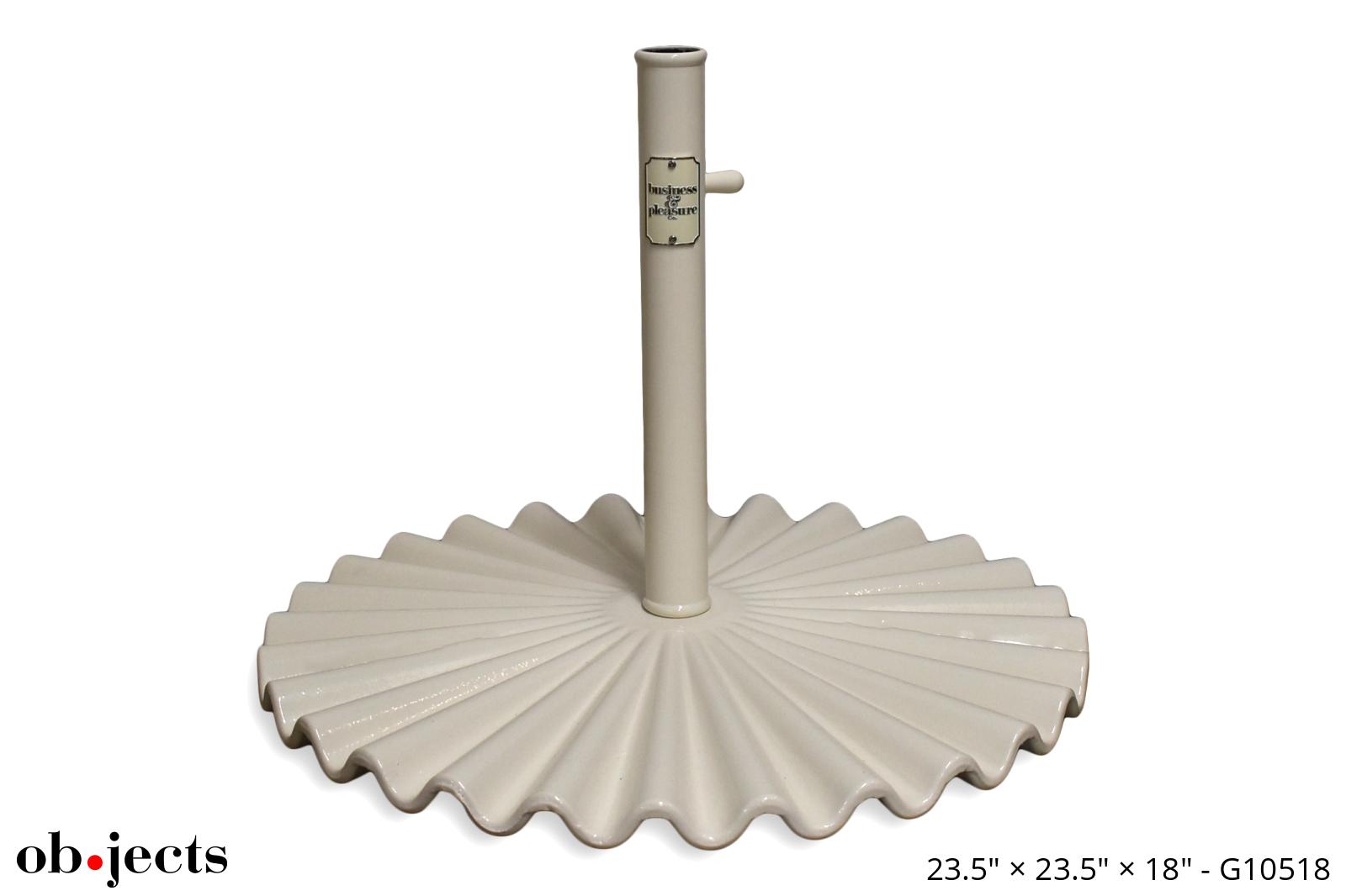 Umbrella Stand Clamshell Scalloped Edge Cream | Ob•jects