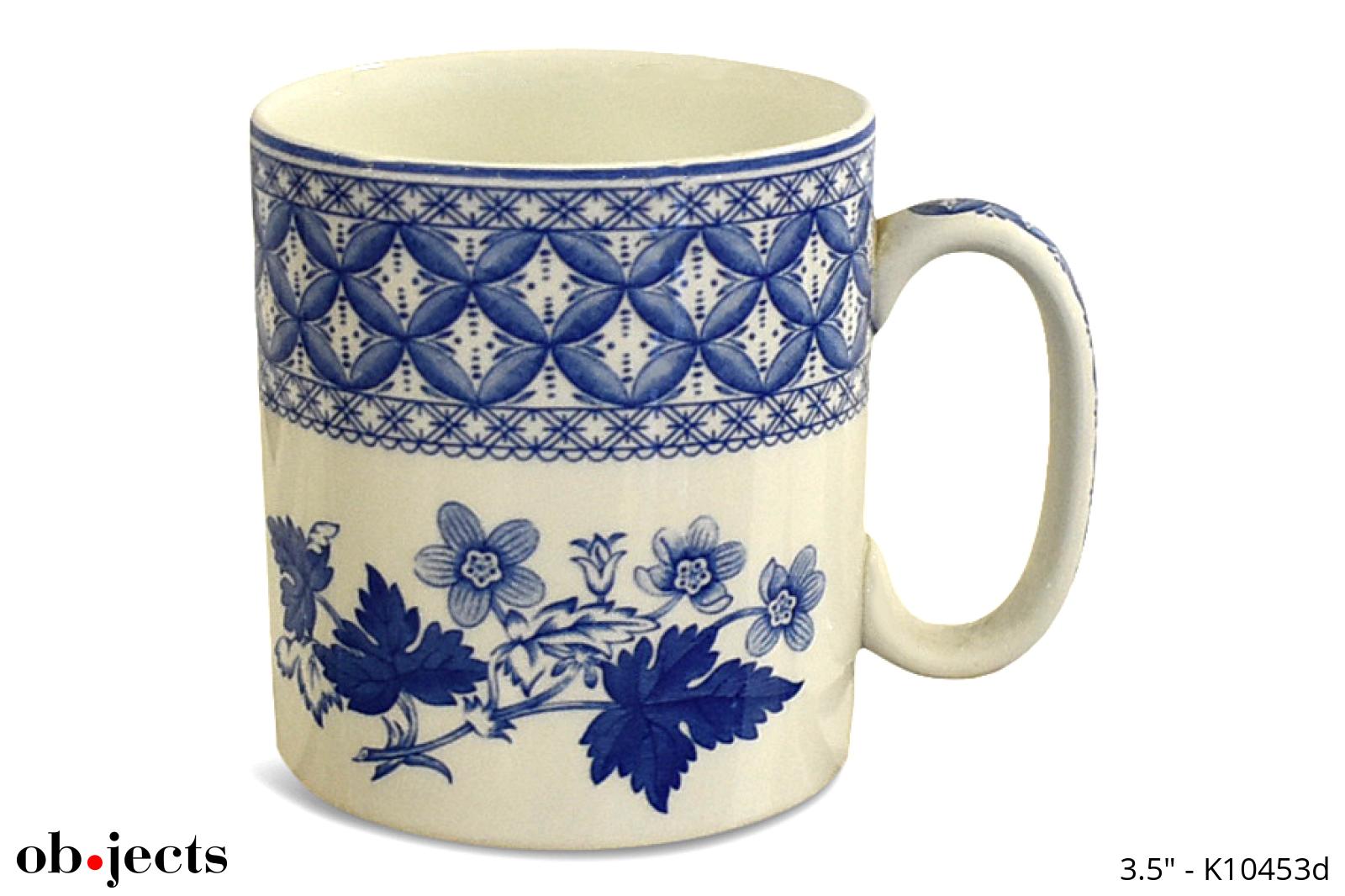 Mug Blue/White Porcelain | Ob•jects