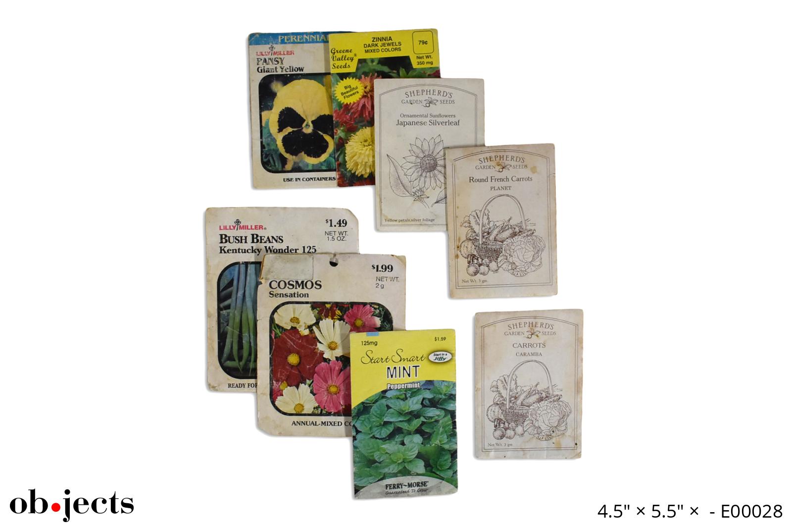 Assorted Seed Packets | Ob•jects