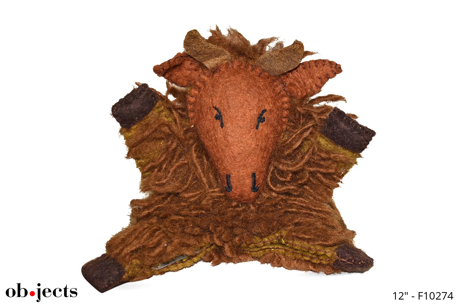 Puppet Brown Yak Felt | Ob•jects